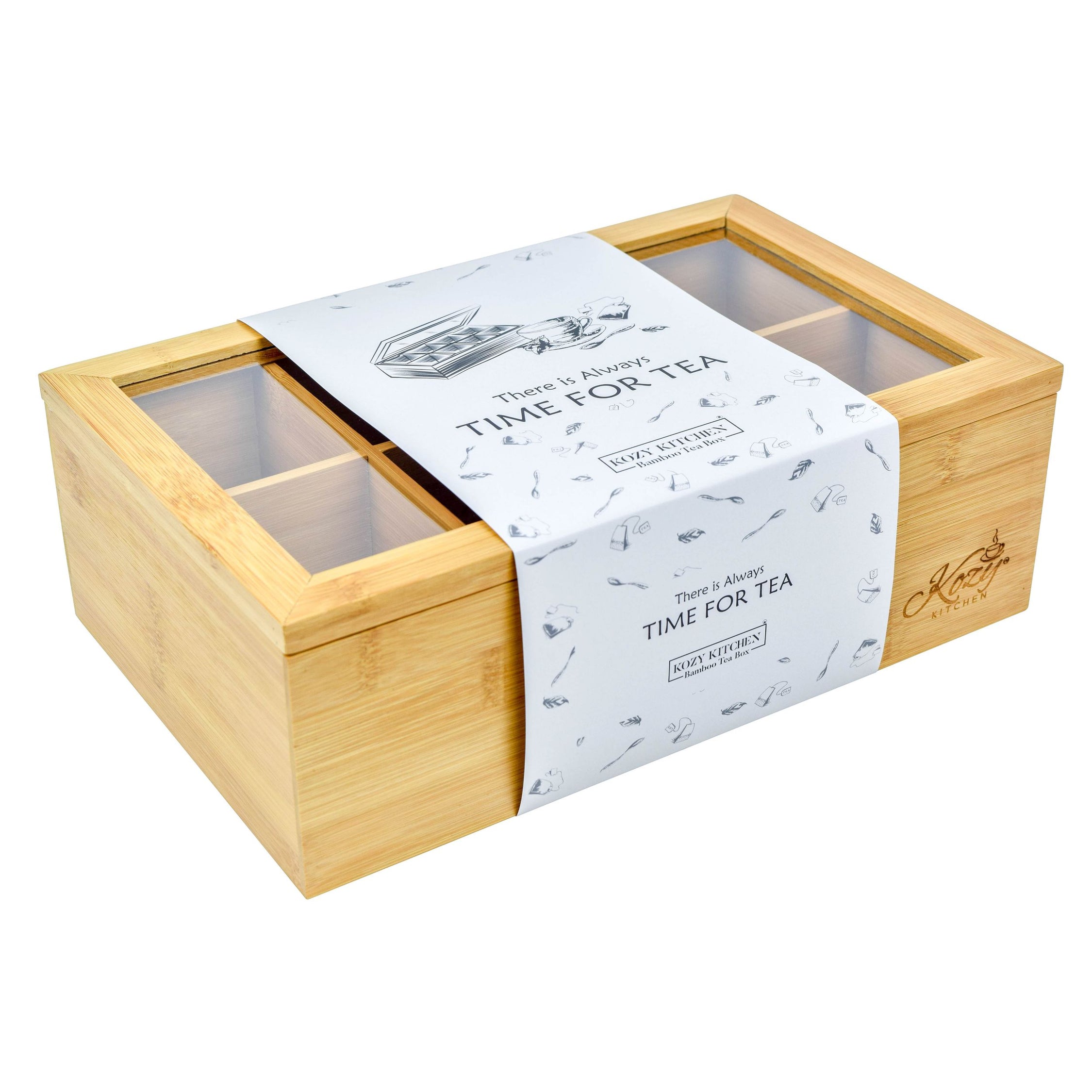 Wooden Tea Box for Tea Lovers – Kozy Sweet Home